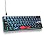 SOLIDEE 60% Mechanical Gaming Keyboard,61 Keys with Linear Red Switches ...