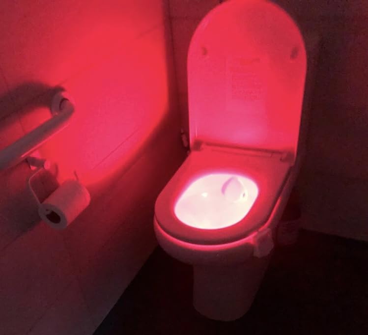 CUQOO Motion Sensor Night Light for Toilet Bowls – Novelty Light for ...