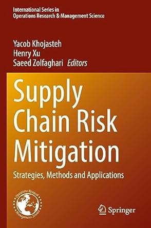 Amazon.fr - Supply Chain Risk Mitigation: Strategies, Methods and ...