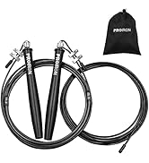 PROIRON Skipping Rope Speed Jump Rope Double 360° Swivel Ball Bearings Tangle-free with Aluminum ...