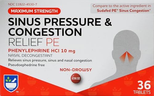 Amazon.com: Rite Aid Sinus & Allergy Relief PE Tablets, Maximum ...