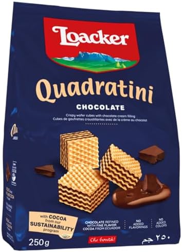 Amazon.com: Loacker Quadratini Chocolate Wafer Cookies, 8.82 Ounce ...