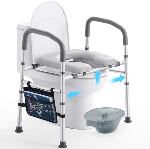 Amazon.com: HOMLAND Toilet Seat Risers for Seniors, FSA HSA Eligible ...