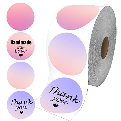 Snapklik.com : 2 Inch Direct Thermal Stickers Gradual Change Round ...