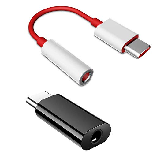 CROGIE Best Red Type C to 3.5 mm Audio Jack Connector, Noise Cancelling ...