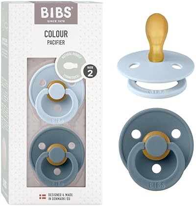 Amazon.com : BIBS Pacifiers - Set of 2 | Colour Pacifier with ...