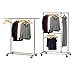 Amazon.com: Simple Houseware Heavy Duty Clothing Garment Rack + Dual ...