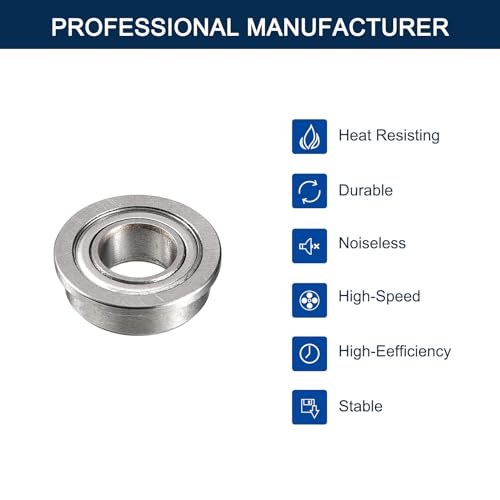 Snapklik.com : HiPicco F685ZZ Flanged Ball Bearing, ID 5mm X OD 11mm X ...