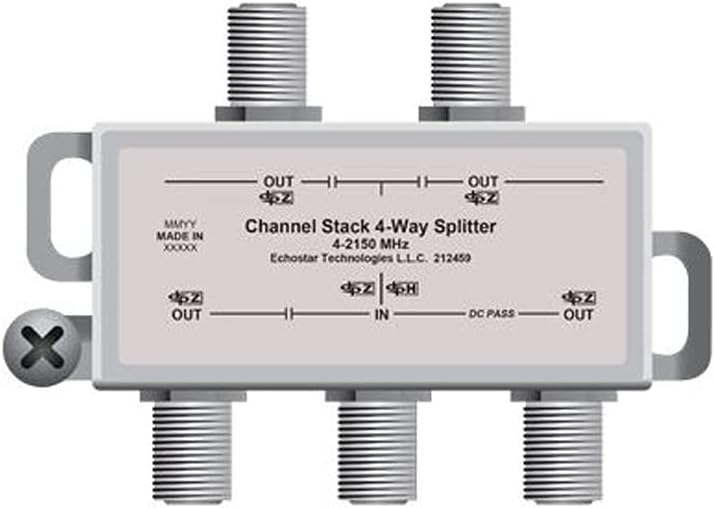 Amazon.com: Dish Channel Stack 4-Way Splitter : Electronics
