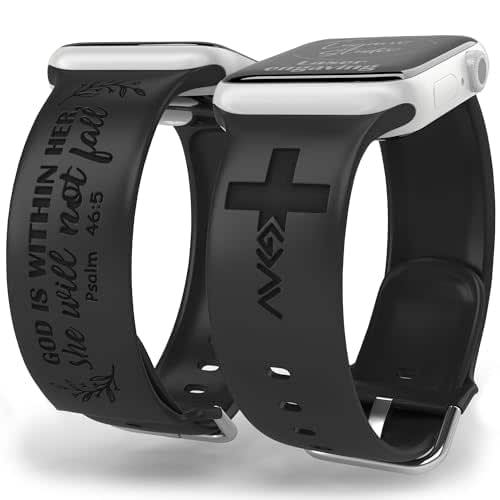 Amazon.com: God is Within Her Watch Band compatible with Apple Watch ...