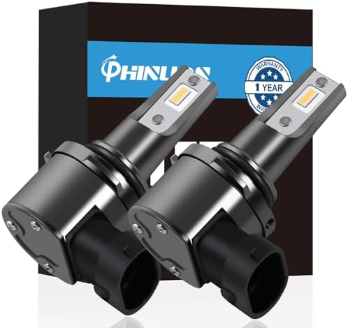 Amazon.com: PHINLION 9006 LED Fog Light Bulbs, 5000lm Super Bright 400% ...