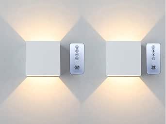 ZYI Indoor LED Wall Lamp with Touch Switch, Cordless Lamp Rechargeable ...