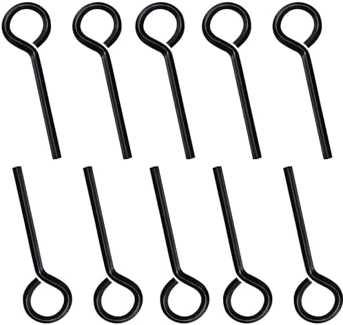AUXBC 10PCS 7/32” Hex Key Dogging Key with Full Loop, Black Allen Key ...