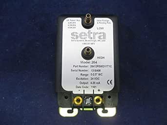 Amazon.com: SETRA SYSTEMS INC 26412R5WD11T1C 0/2.5"WC +-1% # Xdc;4/20mA ...
