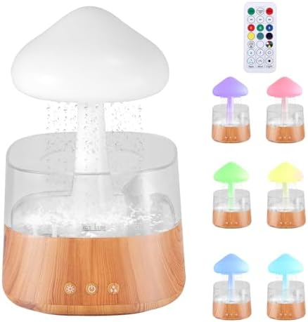 DINACO Raincloud Humidifier Essential Oil Raining Desk Humidifier Rain ...