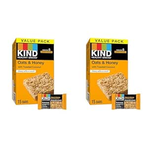 Amazon.com: KIND Healthy Grains Bars, Oats & Honey, Gluten Free, 15 ...