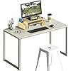 SHW Mission 40-Inch Home Office Computer Desk, 100 x 50 cm, Maple ...