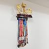 Metal Trophy Display Stand with Medal Holder for Wall- Holds Up to 8 ...