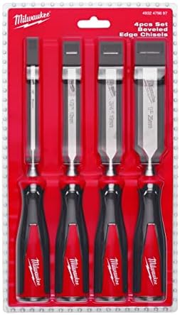 Milwaukee - Beveled Edge Chisels Set 4 Piece - 4932479897 - Amazon.com