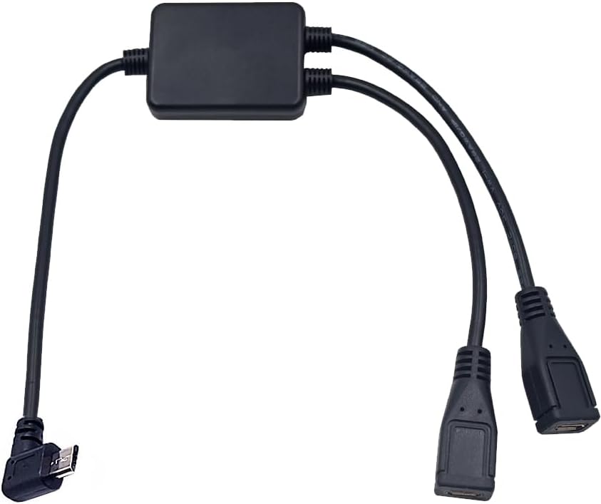 Amazon.com: Kework Micro USB 5 Pin Splitter, 30cm Left Angle Micro USB ...