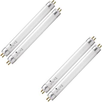4 Pack 6 Watt Replacement Bulbs F6T5/BL Fluorescent Tube G5 Base 9 inch ...