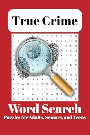 True Crime Word Search Puzzle Book: Word Searches with Easy to Read ...