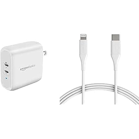 Amazon.com: Amazon Basics 20W One-Port USB-C Wall Charger with Power ...