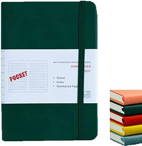 KISUOMAOYI A5 Notebook with Lined Pages and Expandable Paper Pocket ...