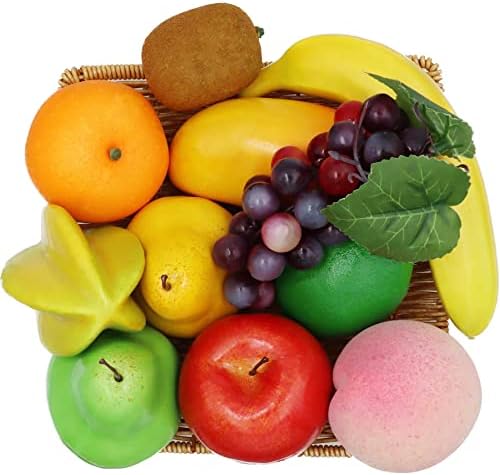 Amazon.com: WJboand 11pcs Artificial Fruit Fake Apple Pear Mango Kiwi ...