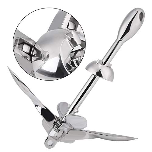 Boat Anchor Small Boat Anchor Kit Stainless Steel Boat Folding Grapnel ...