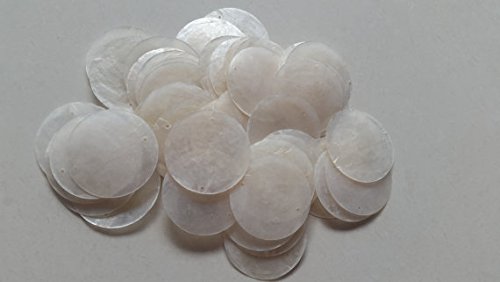 Amazon.com: EAST-J 100 Pcs Round Capiz Disks 1.7 (Two Holes) : Arts ...
