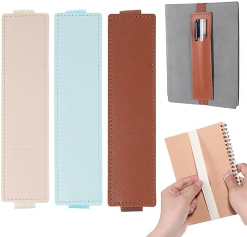 Amazon.com: 3 PCS Elastic Pen Holder for Notebook, Adjustable Straps ...