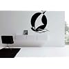 Amazon.com: Floating Boat Under the Moon Wall Decor Vinyl Decal Sticker ...