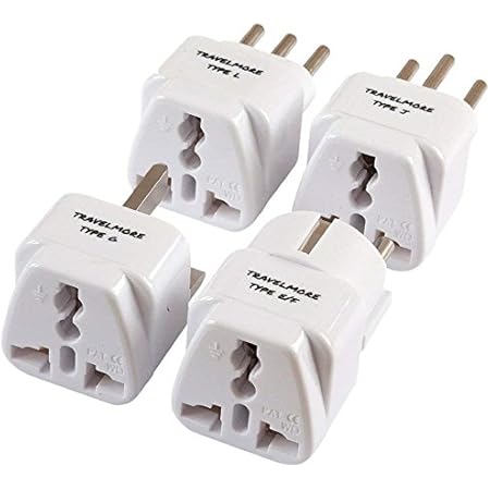 Amazon.com: Ceptics Switzerland Travel Plug Adapter (Type J) - 3 Pack ...