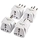 Amazon.com: European Travel Adapter Plug Set – Pack of 4 Universal USA ...
