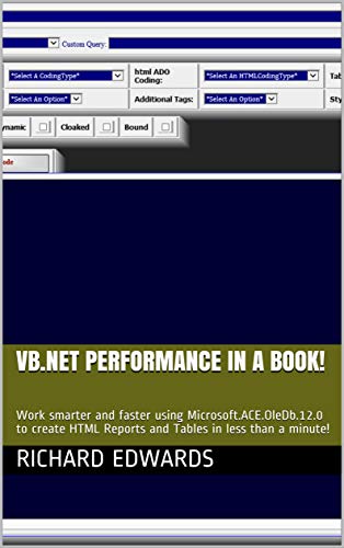 Amazon.com: VB.NET PERFORMANCE IN A BOOK!: Work smarter and faster using Microsoft.ACE.OleDb.12. ...