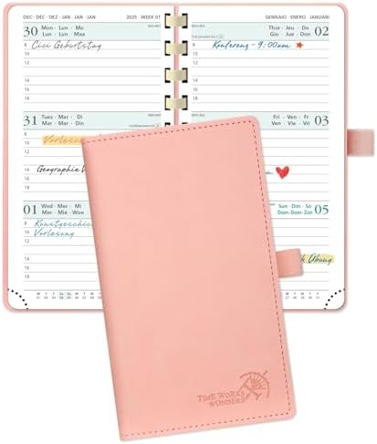 POPRUN Lommekalender 2025 lille 16,5 x 9 cm (Jan.2025-Dez.2025 ...
