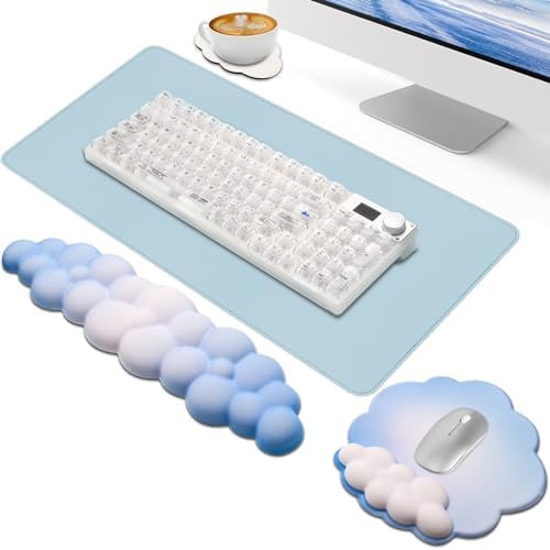 Amazon.com : Windspeed Cloud Keyboard Wrist Rest, 4 Pcs Memory Foam ...