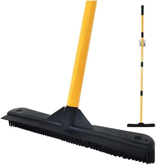 Amazon.com: IZSOHHOME Push Broom,Pet Hair Removal Broom with Squeegee ...