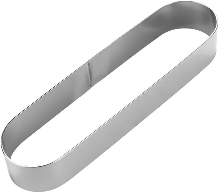 Amazon.com: Stainless Steel Long Oval Cake Ring, Mousse Cake Mould ...