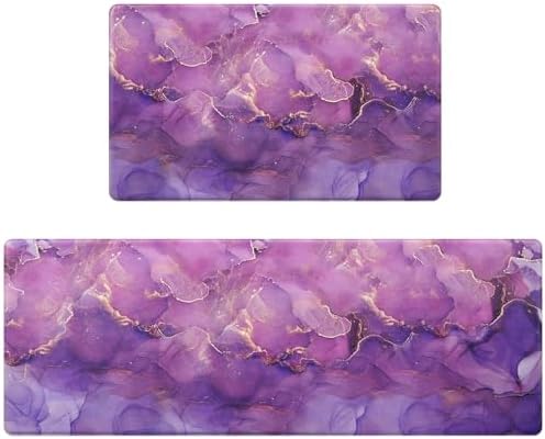 Amazon.com: Qahing Farmhouse Kitchen Mats for Floor Set of 2 Cushioned ...