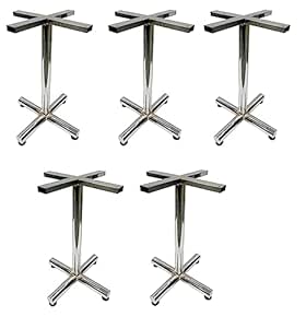 SCHOOL FURNITURE Cross Square Type Chrome Steel Table Stand Without ...