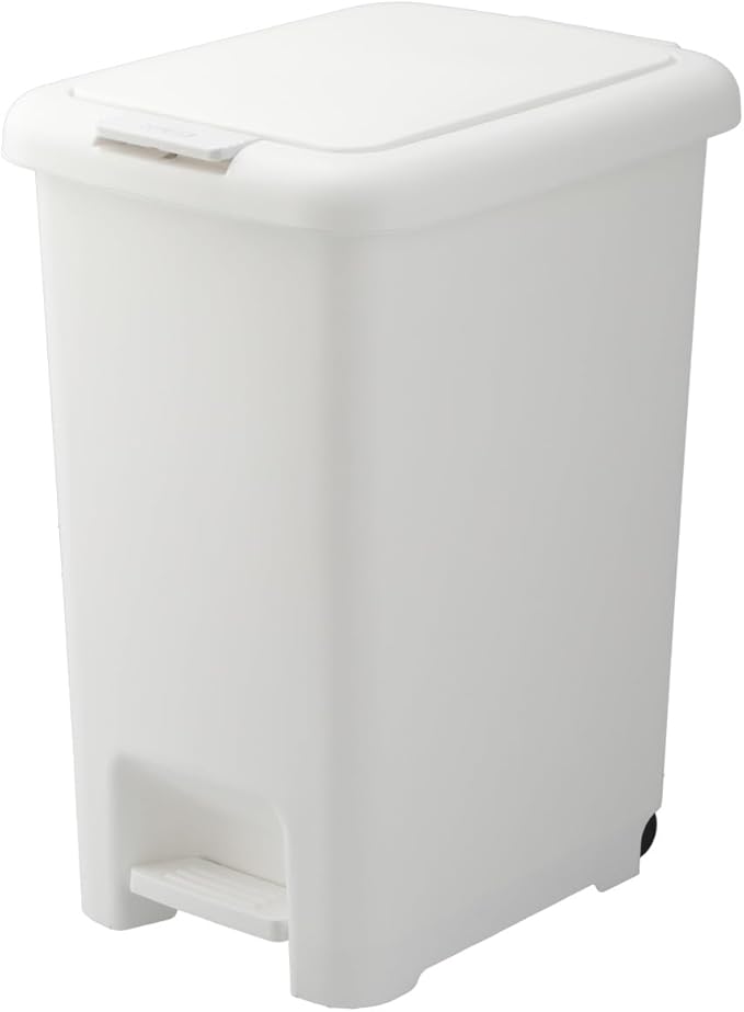 Amazon｜ニトリ(NITORI) 抗菌・消臭2WAYペダルペール 45L ホワイト 8451218｜フタ付きゴミ箱 オンライン通販