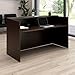 Amazon.com: Bush Business Furniture Arrive Reception Desk with Shelf ...