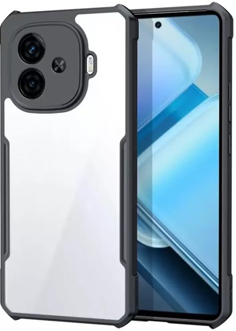 SPAZY CASE® iQOO Neo 10R Back Cover | Transparent Crystal Clear Hard PC ...