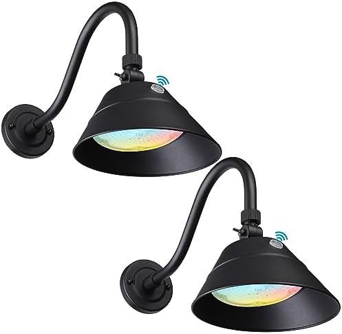 LEONLITE 3CCT LED Gooseneck Sign Light Fixture, 42W Dusk to Dawn ...