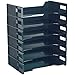 Amazon.com: Innovative Storage Designs Stackable Letter Trays, Black ...