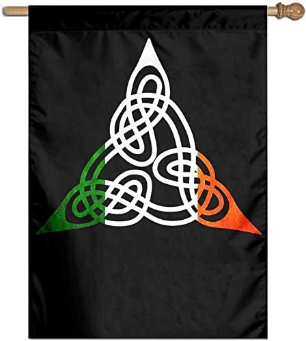 Amazon.com : Celtic Symbol Design Irish Flag Triangle Garden Flag ...