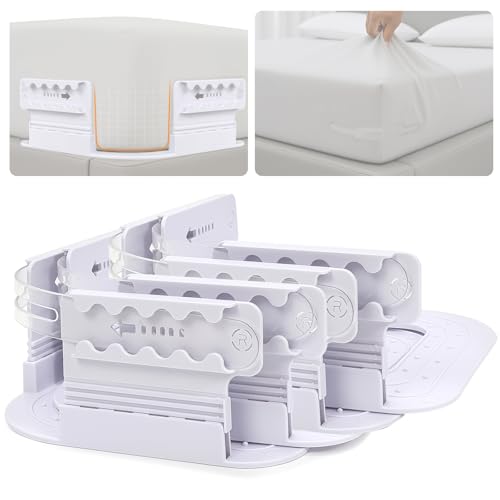 breakdark Bed Sheet Holders for Corners, Adjustable Lock Sheet Holders ...