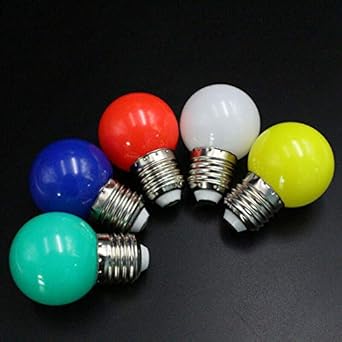 Buy UBERSWEET® 1X(E27 Led Bulbs - E27 1w Pe Frosted Led Globe Colorful ...